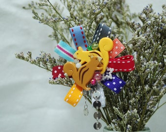 Popular items for squirrel brooch on Etsy