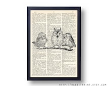 Popular items for owl book print on Etsy