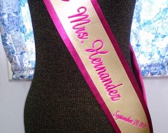 Pageant Sash Organization Banner Monogrammed with Design
