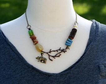 Popular items for tree branch necklace on Etsy