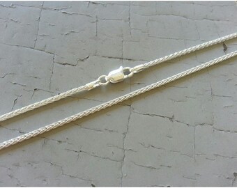 20" Silver Wheat Chain 1.6mm