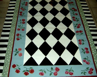 FLOORCLOTH hand painted canvas rug FLOOR CLOTH
