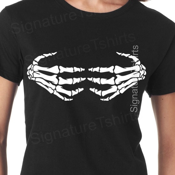 Halloween shirt Skeleton Hands T shirt Halloween Party