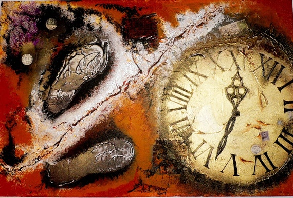 Art...Painting...PASSING OF TIME...reflections about by AlinasArt