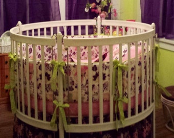 Popular items for round crib bedding on Etsy