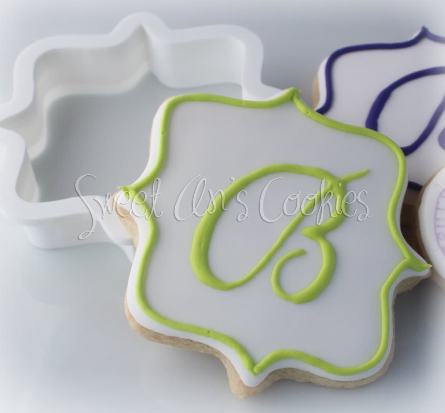 Custom Monogram Cookies for Wedding Rehearsal by SweetAnsCookies