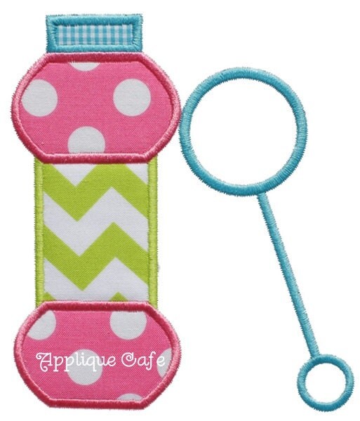 634 Bubbles Machine Embroidery Applique Design