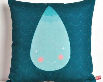 decorative throw pillow for kids room with sun in by PinkNounou