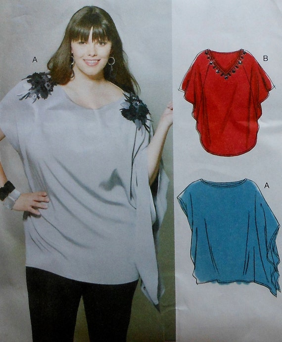 Plus Size Tunic Sewing Pattern UNCUT McCalls M6204 Sizes
