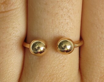 Gold pinky ring | Etsy