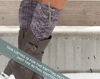 Knitted boot topper Knitting pattern