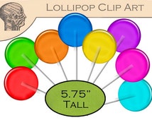 Popular items for lollipop clip art on Etsy