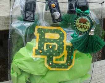 BAYLOR BEARS or Any College School Sport Bag Clear Stadium Compliant ...