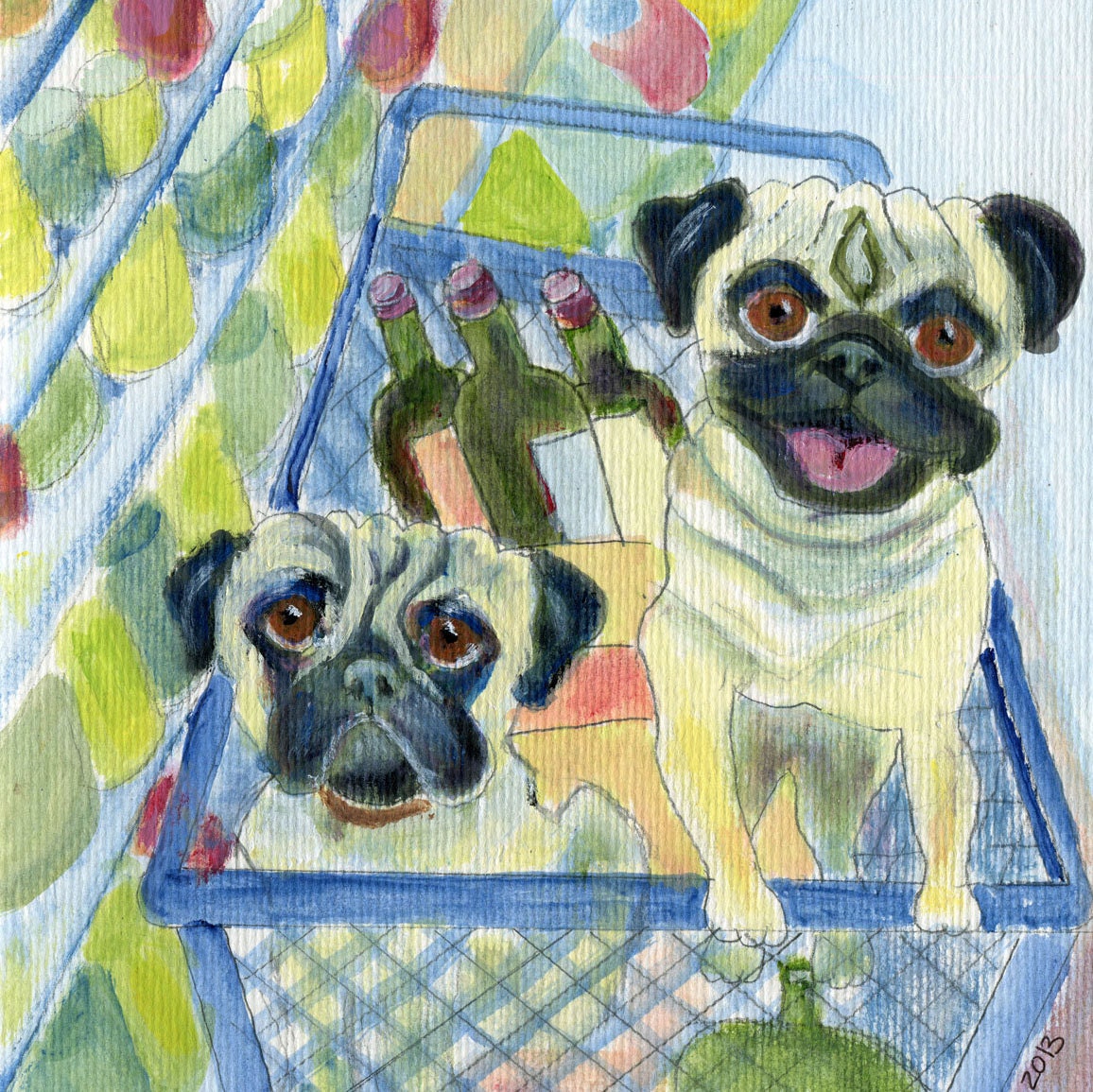 Animal Friends Portraits: Whimsical animal art by AnimalFrenzArt