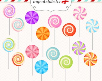Popular items for lollies clipart on Etsy