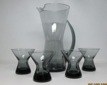Popular items for smoke grey glass on Etsy