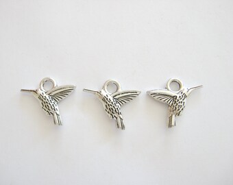 Hummingbird charms | Etsy