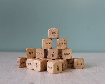 Scrabble Word Blocks, 21 blocks