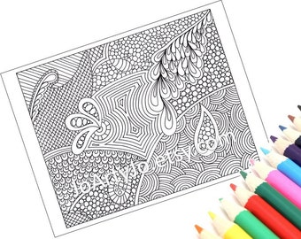 Zentangle Inspired Printable Coloring Bookmarks 12 Unique