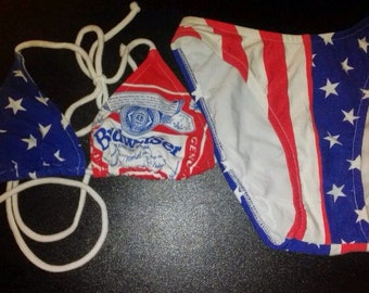 Budweiser swimwear | Etsy