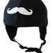 Mustache Movember Man ski helmet cover snowboard helmet