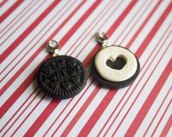 polymer clay mini oreo best friend kawaii charms, miniature food ...