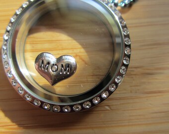 Custom photo floating locket charm 18 mm resin by TwoHeartedRanch