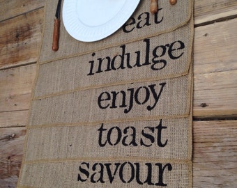 Burlap place mat | Etsy