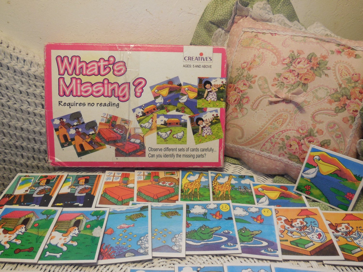 Whats Missing Card Game Preschool Card Game