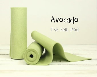 100 Percent Wool Felt Roll Wool Felt color MOSS 5 X