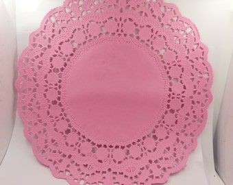 Popular items for pink paper doilies on Etsy