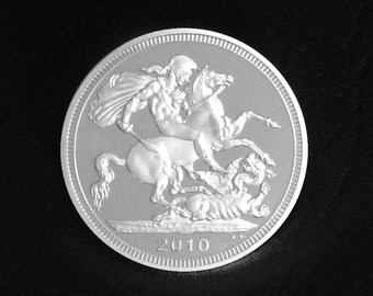 Saint George & The Dragon Sovereign Coin Silver Plated Tribute ...