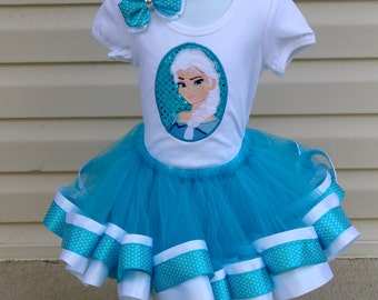 Frozen Elsa Tutu dress Set,frozen tutu dress,frozen birthday dress,elsa ...