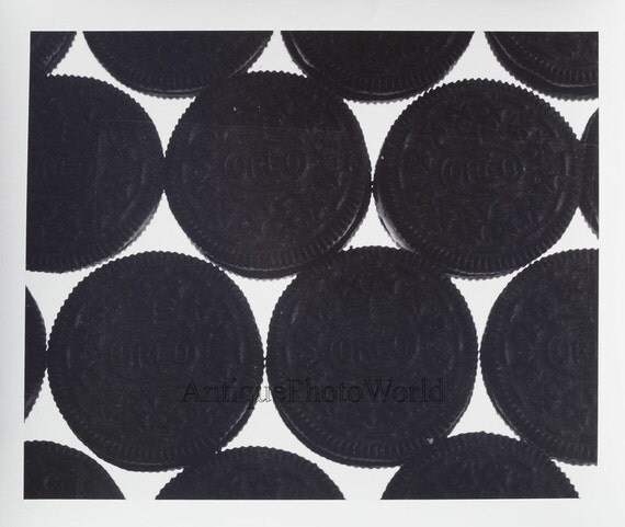 Oreo cookies pattern vintage art photo by M. Gallant