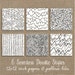 Doodle Backgrounds Paper Pack // Digital by thePENandBRUSH on Etsy