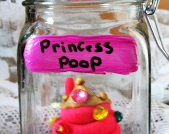 Princess Poop in a Jar/ Kawaii/ Rhinestones/ Unicorn Poop/Specimen Jar ...