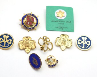 Popular items for girl scout pin on Etsy