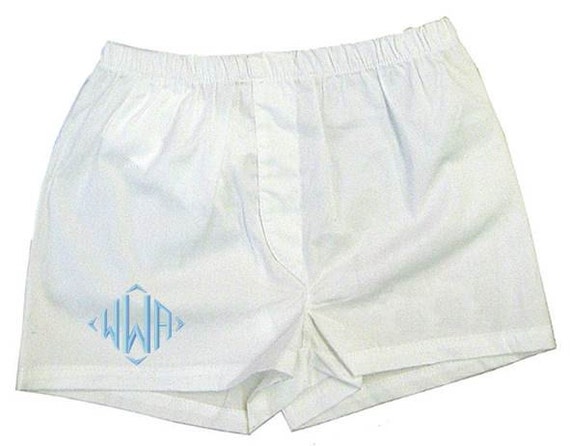Baby Boy Boxers Diaper Cover Shorts Boys Monogrammed Initial