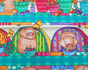 60" x 2.1m Pig Fabric, Colourful & New