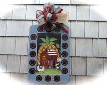 Unique primitive pineapple related items | Etsy