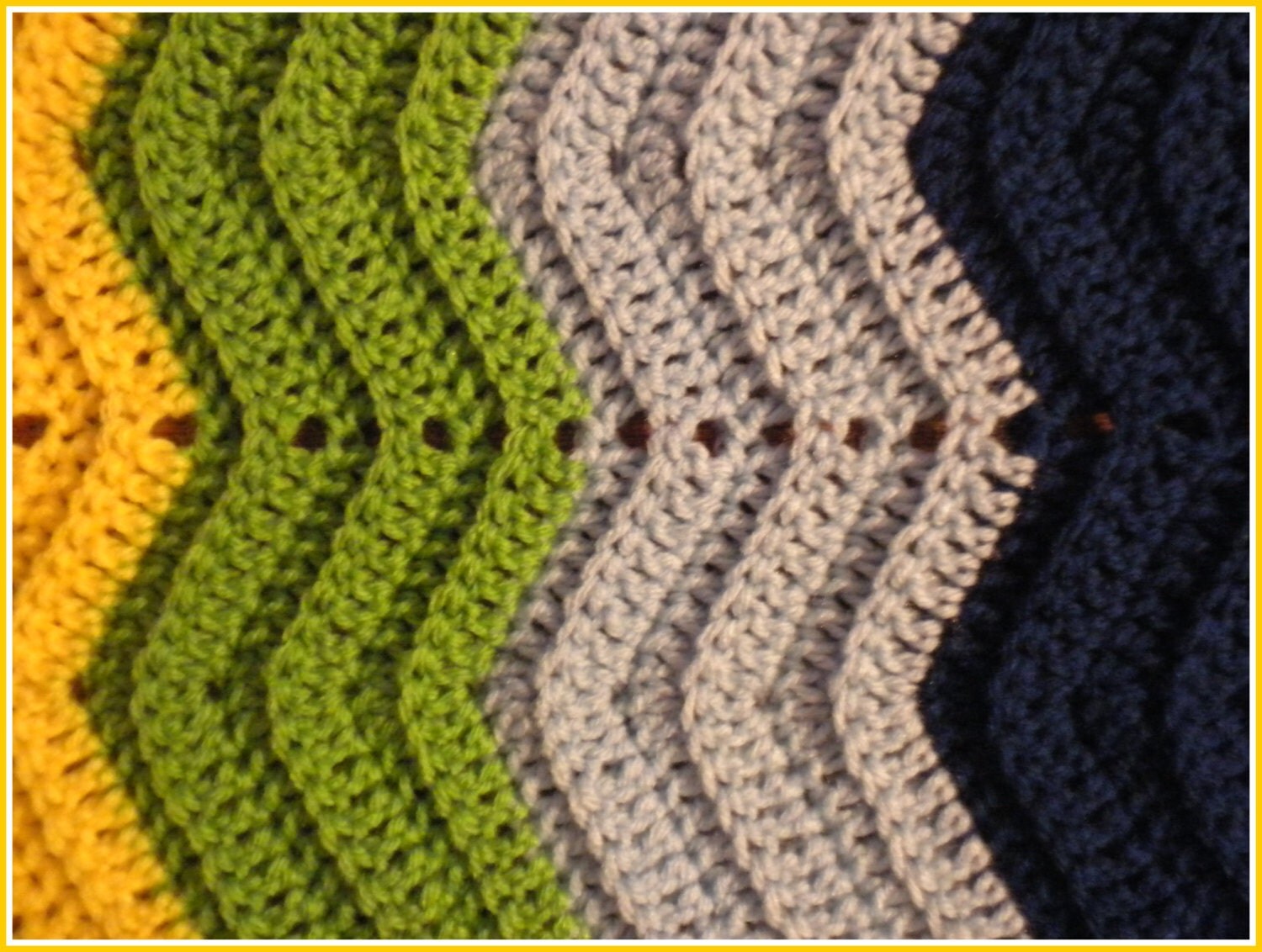 Handmade Crochet Red Orange Yellow Lime Green Baby Blue