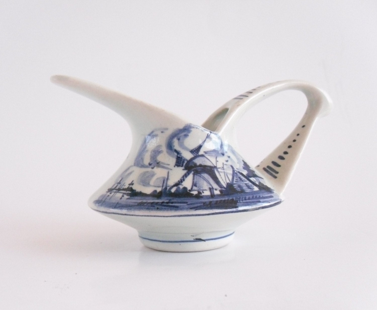 Vintage Delft Blue Mini Pitcher Creamer Handpainted Holland