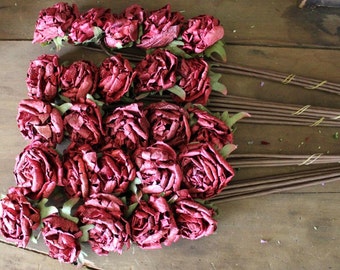 Cabbage rose bouquet | Etsy