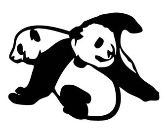 Panda decals | Etsy