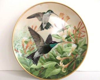 Popular items for hummingbird plates on Etsy