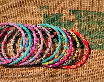 Popular items for fabric bangle on Etsy