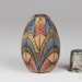 Clockwork Wood Easter Egg Heirloom Pysanky multicolored