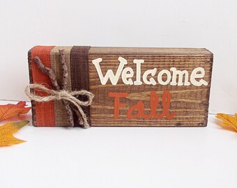 Popular items for fall wood signs on Etsy
