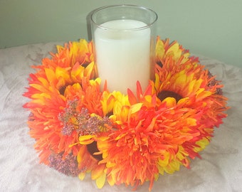 Floral candle rings | Etsy