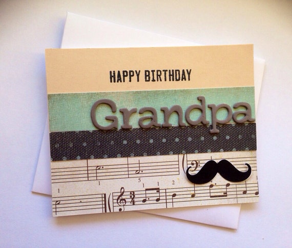 Happy Birthday Grandpa Birthday Card Blank Birthday Card